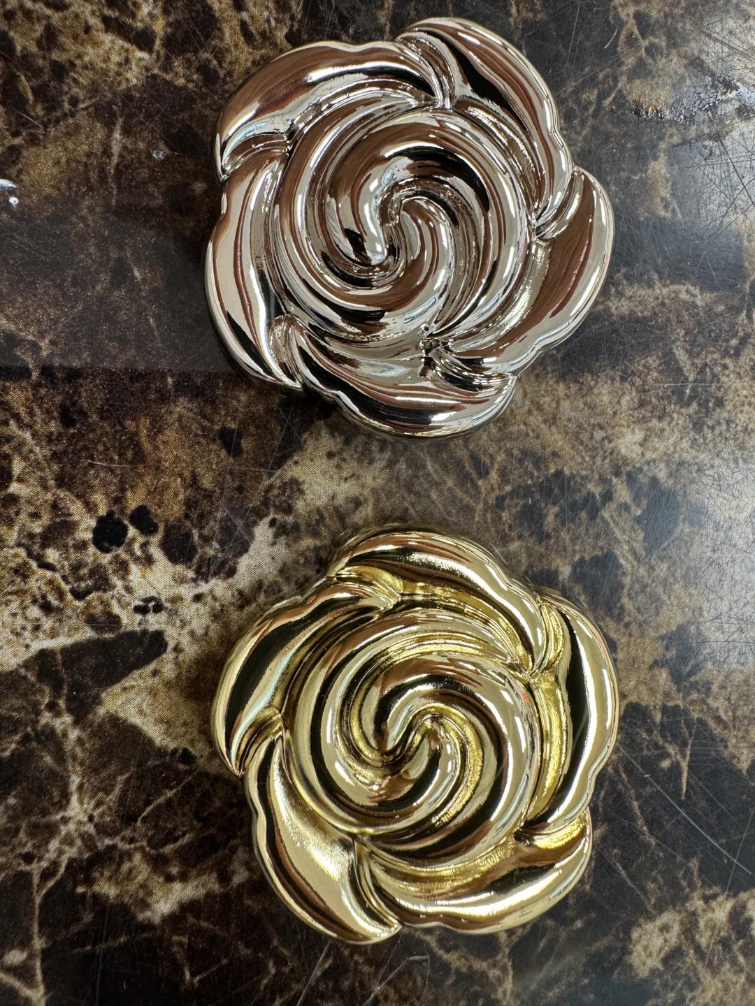 Rose Buttons, Metal Buttons, Couture Buttons, Gold Buttons, Silver ...
