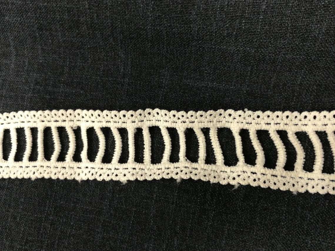 3.6cm Cotton Ladder Trim, Poly Lace, White , Cotton Trim - Etsy