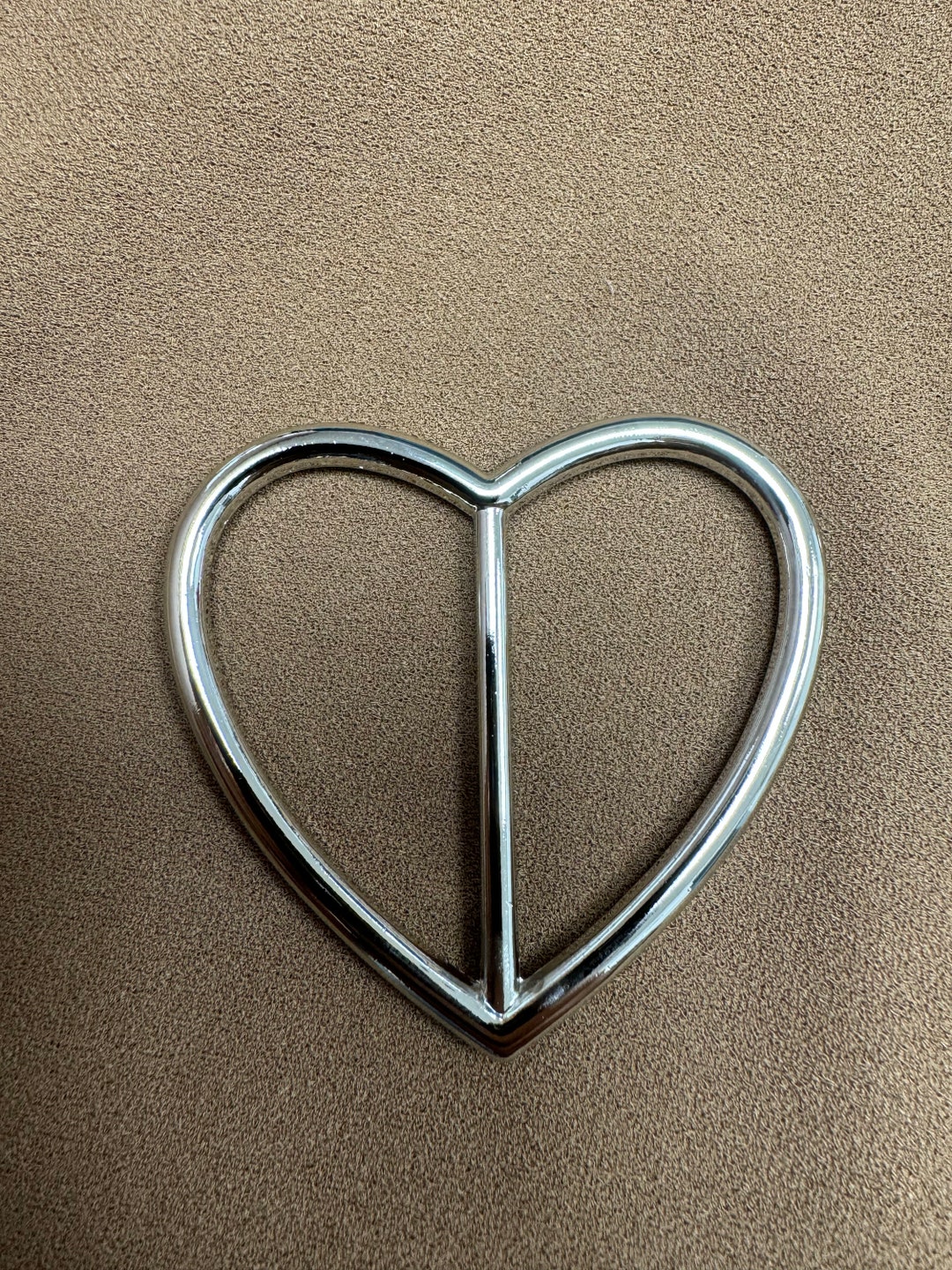 Heart Buckle, Buckle, Metal Buckle, Metal Heart Slide - Etsy