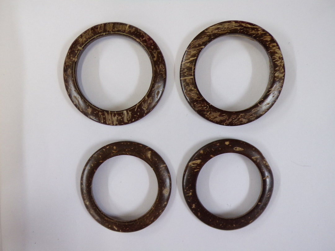 1pcs, Natural Coconut Light Weight Rings, Macrame Rings, Macrame Hoops ...