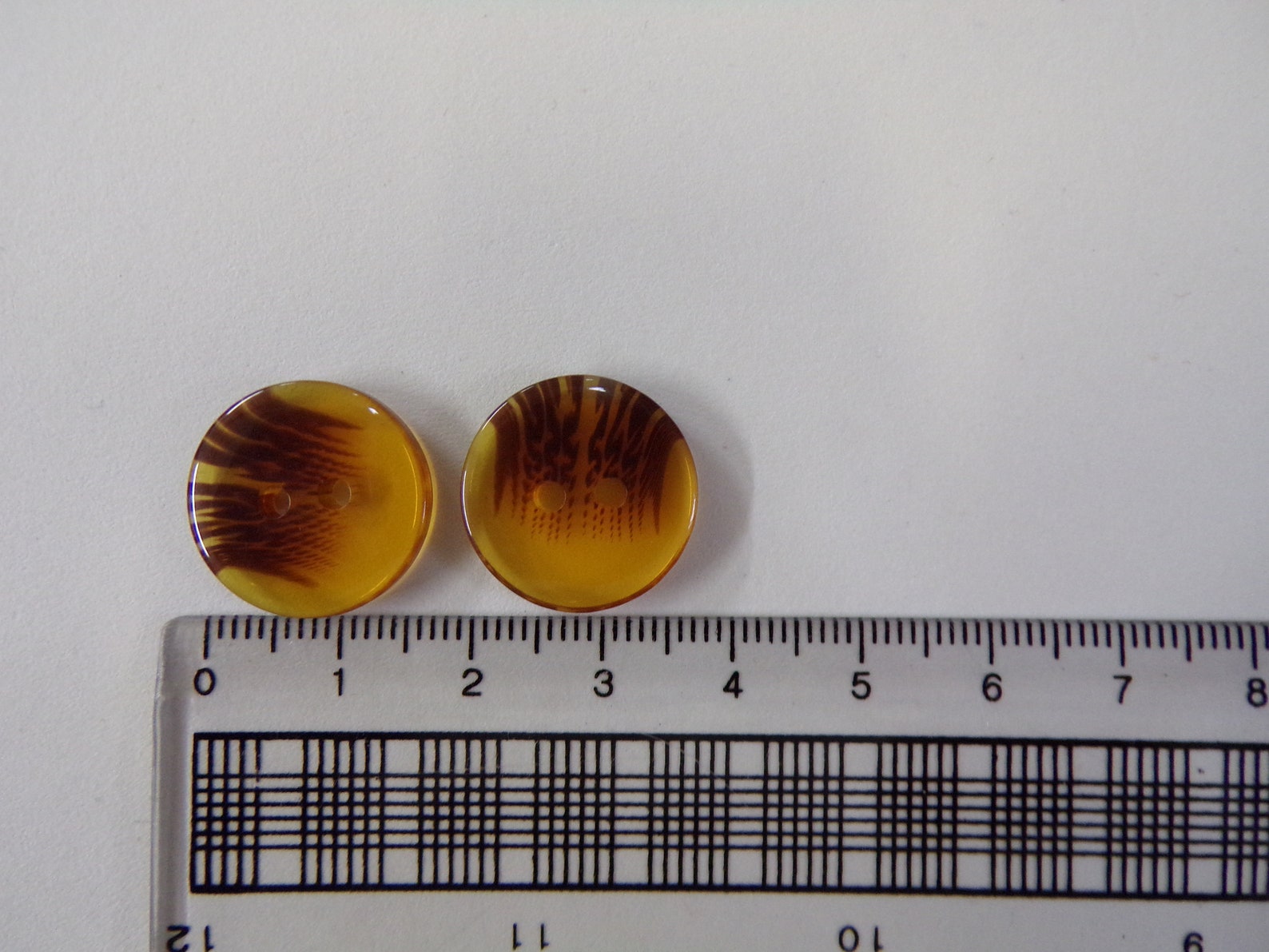 10pcs Flat Amber Buttons 2-hole 18mm 28L TTS Torte-shell - Etsy