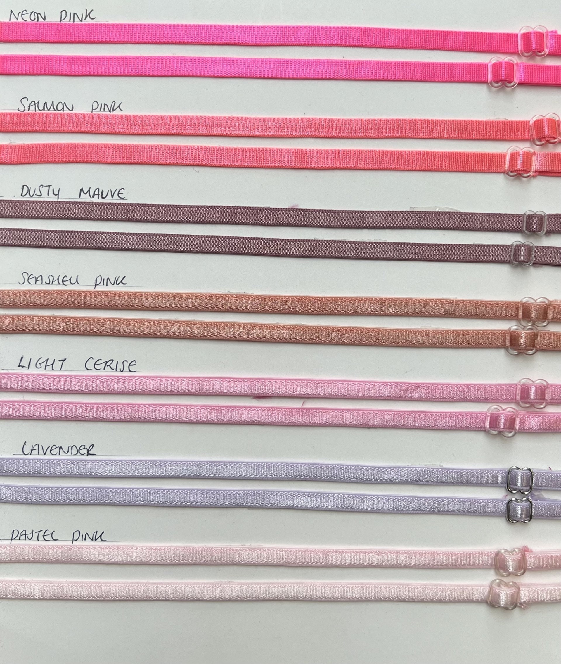 6mm, Adjustable Bra Straps, 49 Colours, Bra Straps, Straps for Lingerie ...