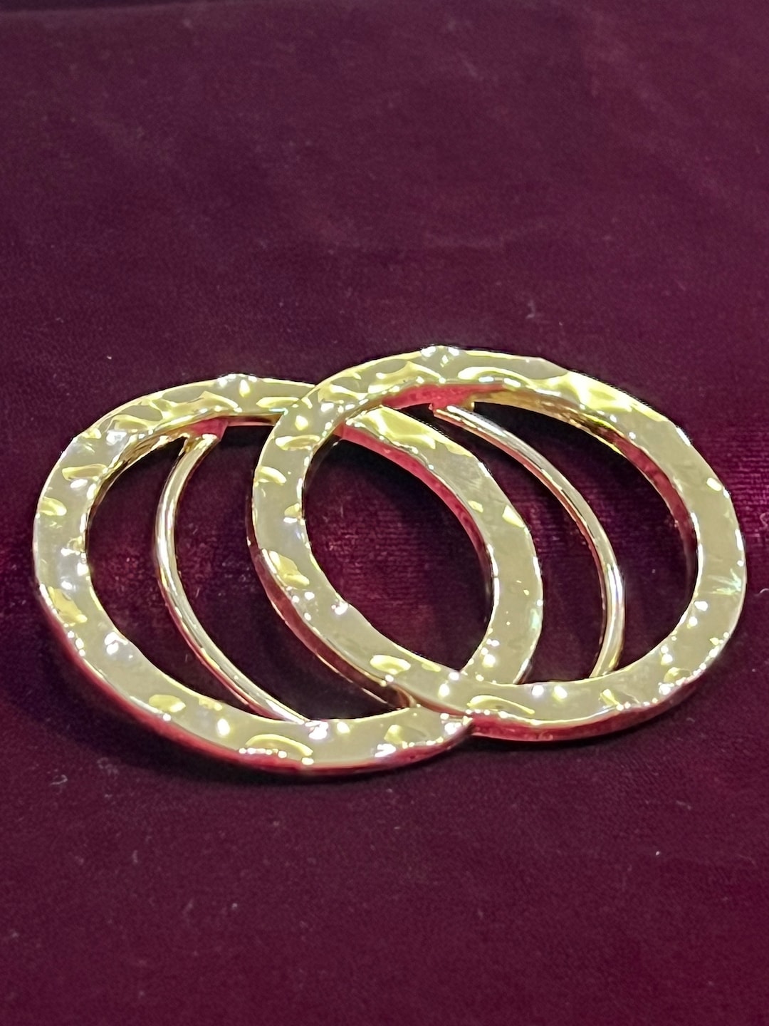 Hammered Double Circle Buckle, Metal Buckle, Swimwear Buckle, Swimwear ...