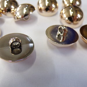6pcs, Shiny Gold Buttons, 34l-21mm, Metal-look Half Ball Shank Buttons ...
