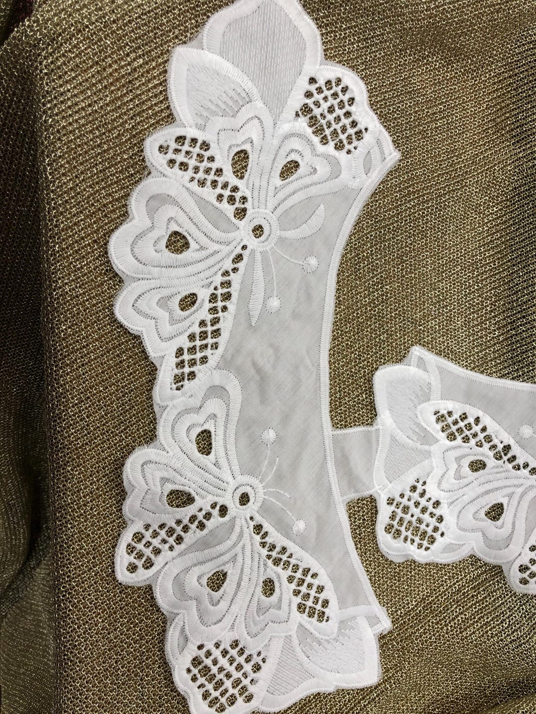 Cotton White Lace, Neck Trim, Appliqué Neck Accessorie - Etsy