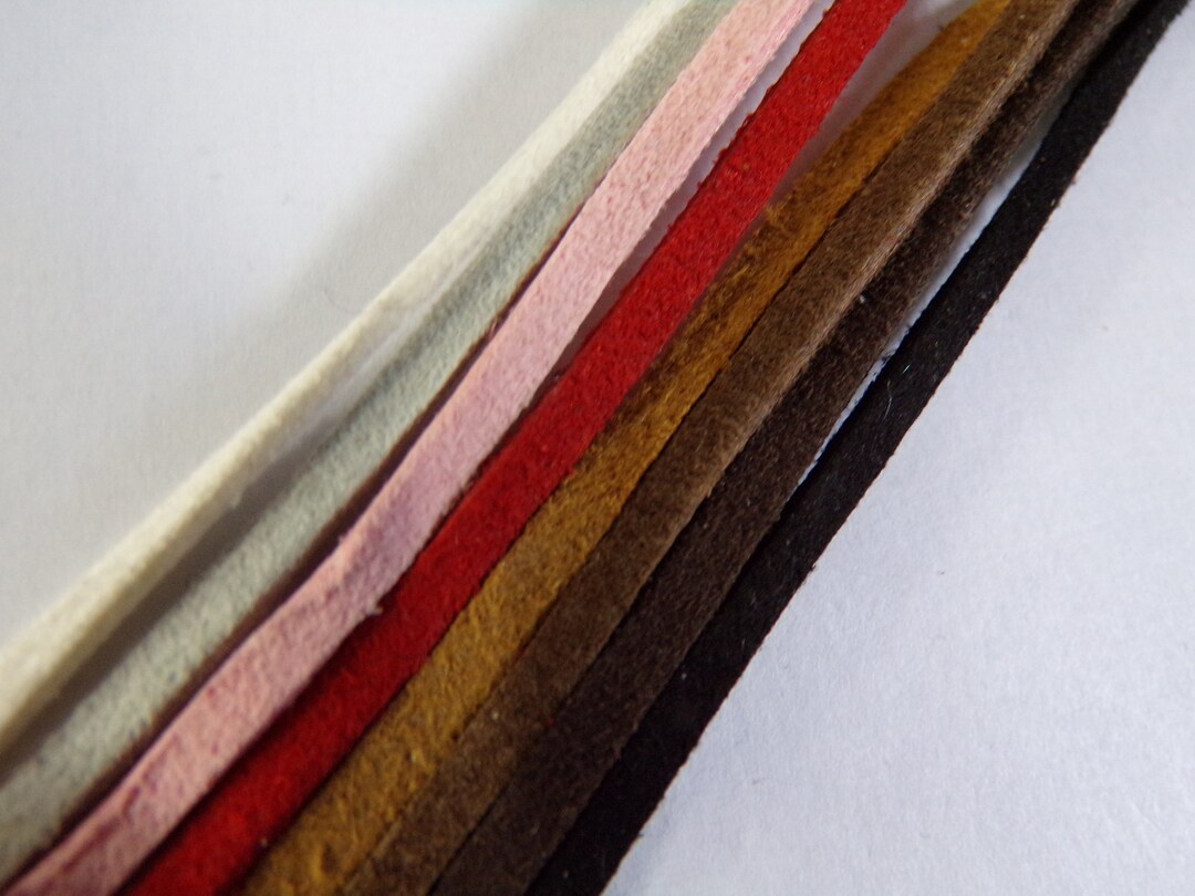 3mm Suede Strip, Faux Leather Suede Cords, Leather Strip, Flat Velvet ...