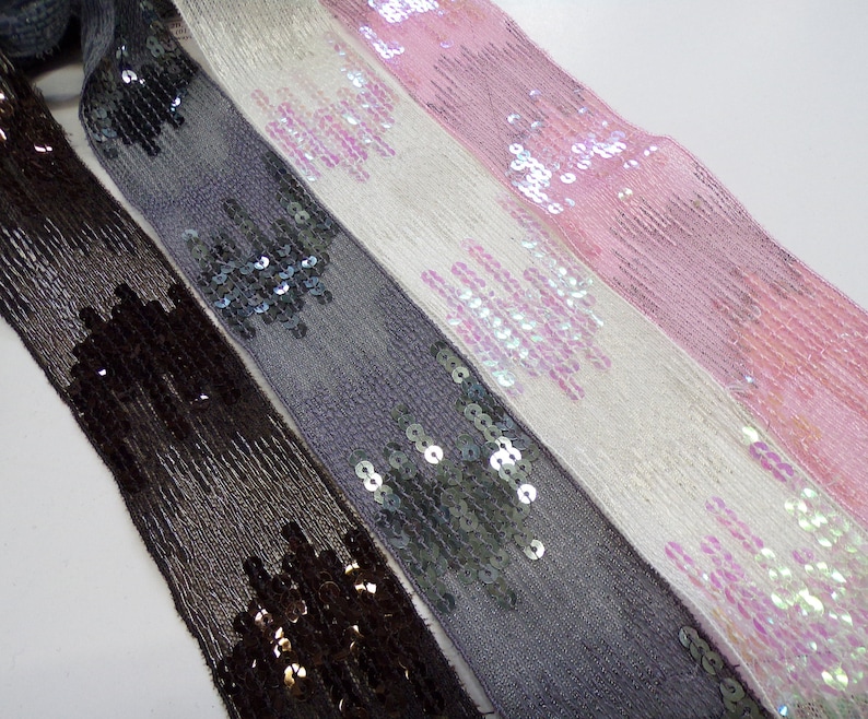 Sequins Tape, Lace Trim With Sequins, Tape, Sequins Lace, 5cm Wide ...