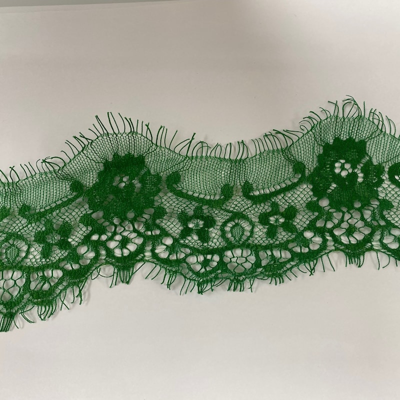 Green Lace Fabric - Etsy