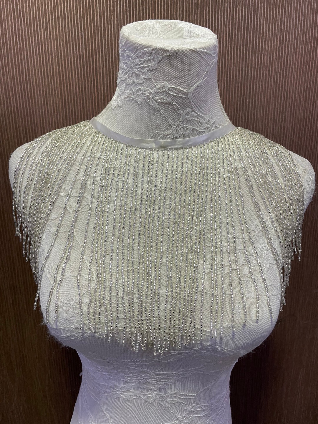 22cm Fringe, Bugle Bead Fringe, Fancy Fringe, Couture Fringe, Bead ...