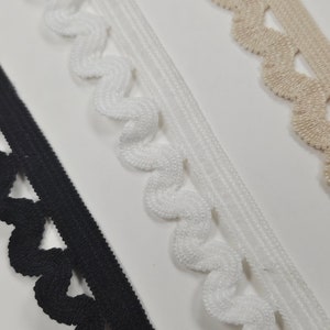 1.5cm, Lingerie Elastic, 3 Colours, Decorative Edging Picot, Lingerie ...