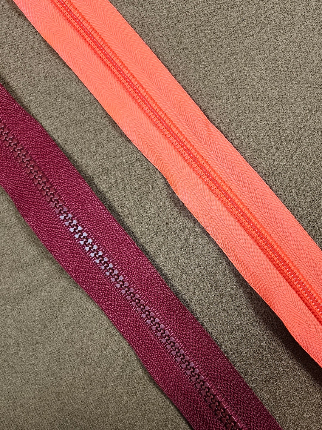 21" Double-sided Zips, Plastic Teeth, Metal Puller/slider, Zips, Open ...