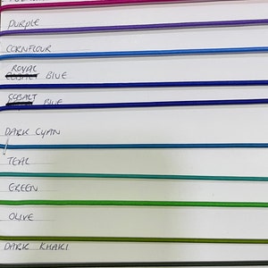 34 Colours, 2.5mm, Elastic Cord, Rounded Elastic, Elastic Rope, Colour ...