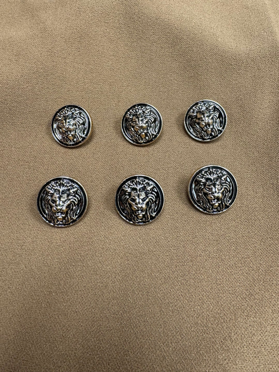 34l-21mm Buttons, Lion Head Buttons, Lion Buttons, Buttons, Dark Gold ...