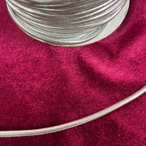 Lurex Shiny String, Silver String, Silver Cord, Non Stretch, Lurex Cord ...