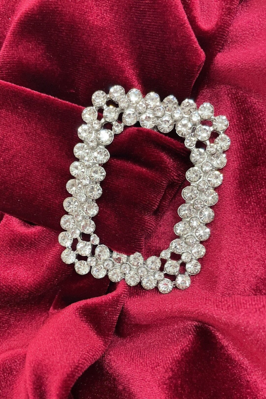 Beautiful Diamanté Cluster Buckle A Grade 3.8cm Bar, Diamanté Buckle ...