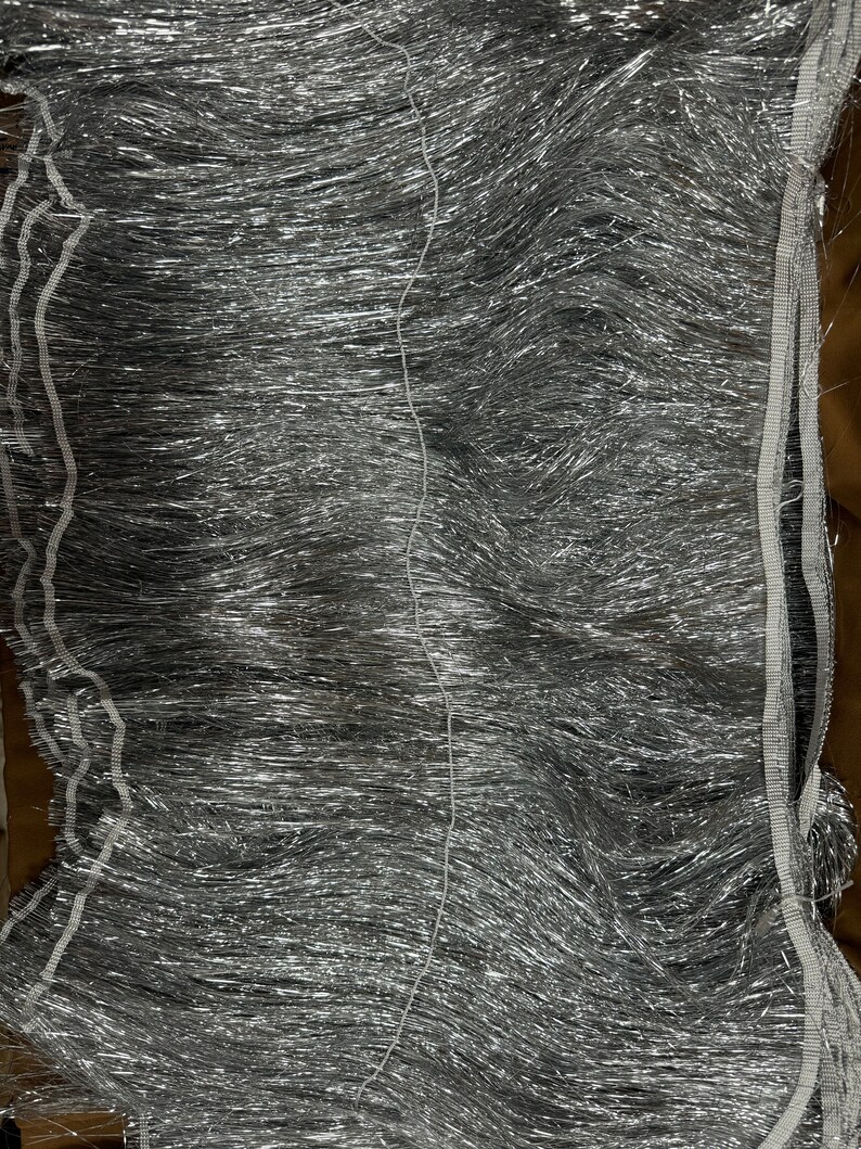 40cm Fringe, 16” Foil Fringe, Christmas Fringe, Dance Wear Fringe, Foil ...
