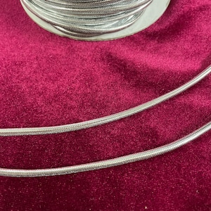 Lurex Shiny String, Silver String, Silver Cord, Non Stretch, Lurex Cord ...