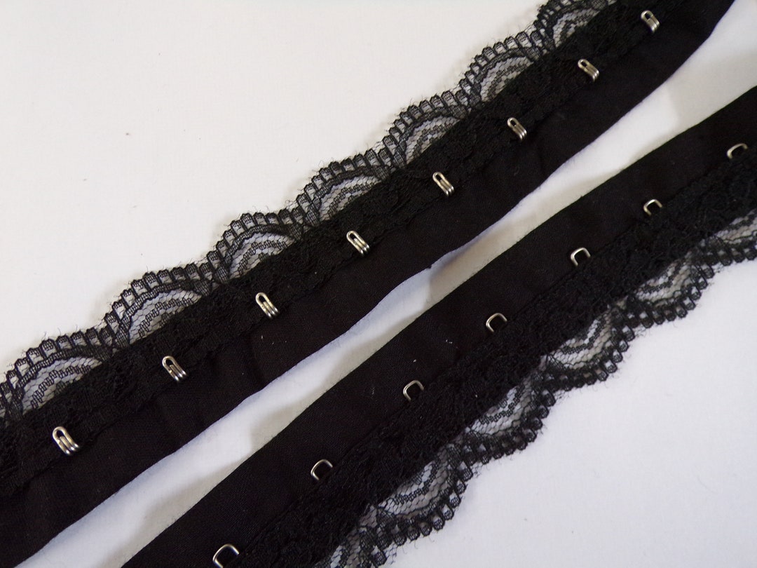 25mm, Cotton Hook and Eye With Lace, Tape Hook and Eyes, Lingerie Tape ...