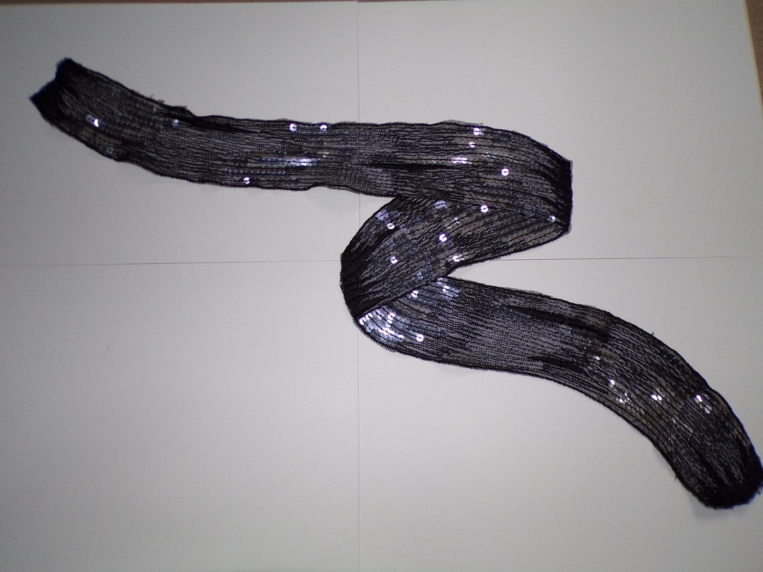 Large Sequin Applique, Sequin Patch or Decor, Sewing, Craft, Zig Zag ...