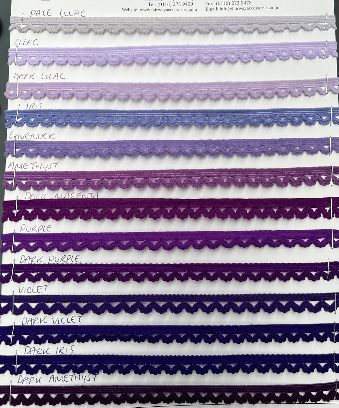 11mm, Lingerie Elastic, 82 Colours, Decorative Edging Picot, Lingerie ...