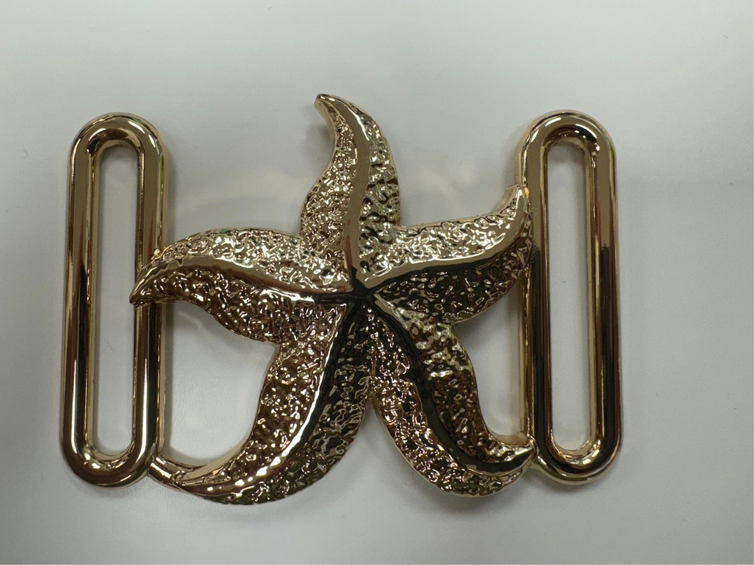 Starfish Buckle, Swimwear Buckle, Buckles, Gold Buckles - Etsy