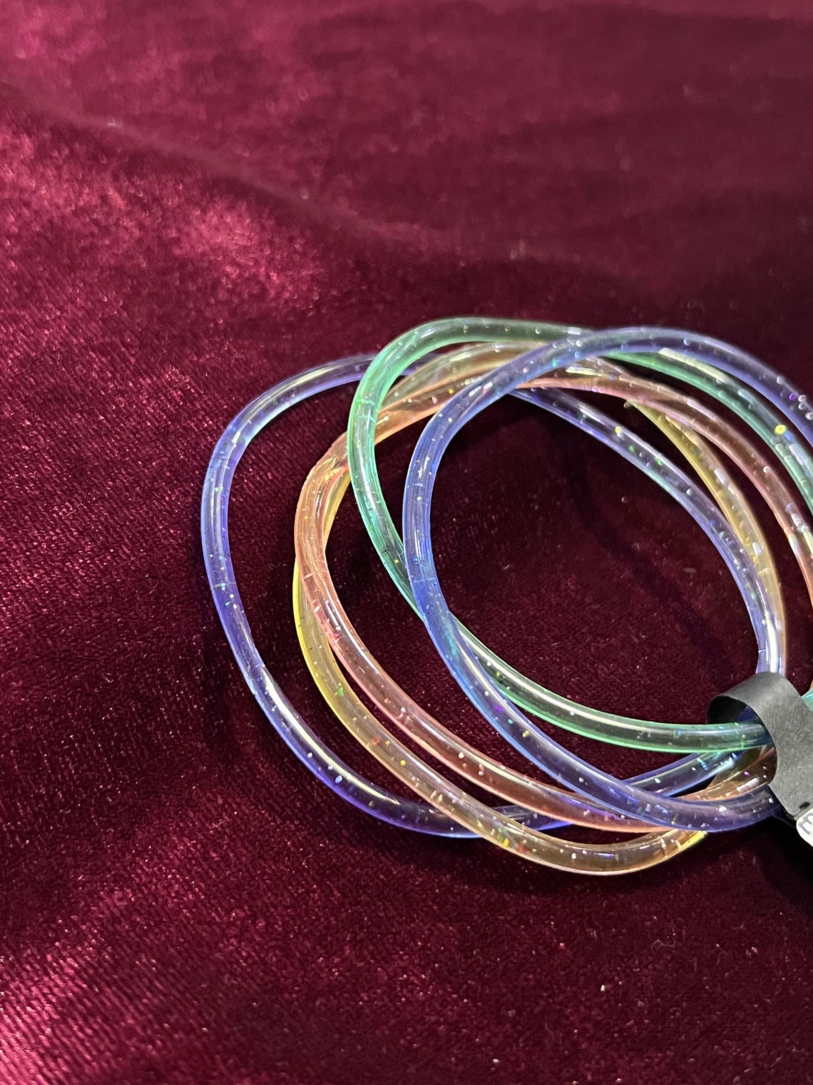 Multi-coloured Gummy Bands, Y2K Bands, Jelly Bracelets, Kids Bracelets ...