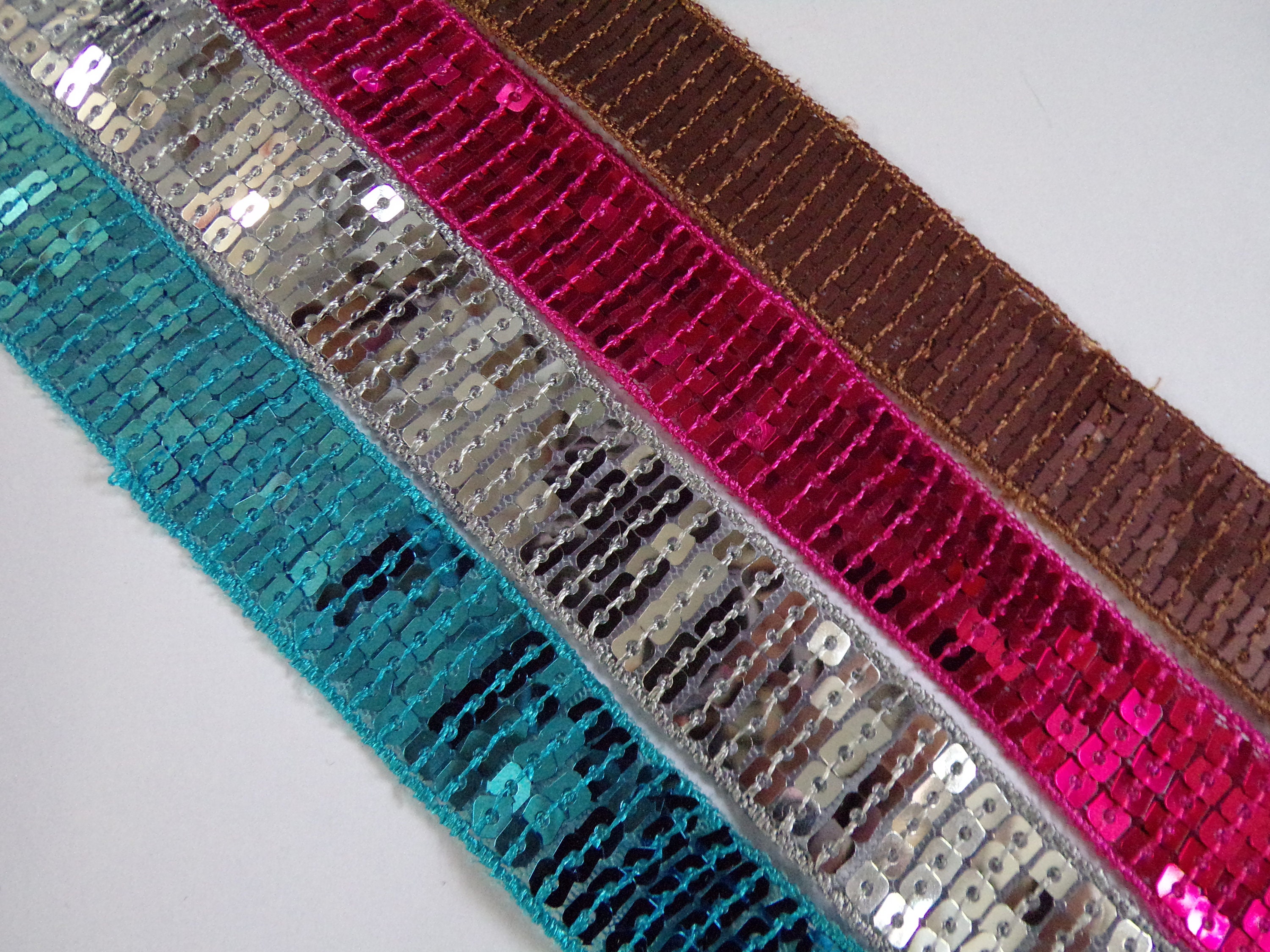 20mm Lace Trim With Sequins, Sequins Lace Trim, Sequins Tape, , Tape ...