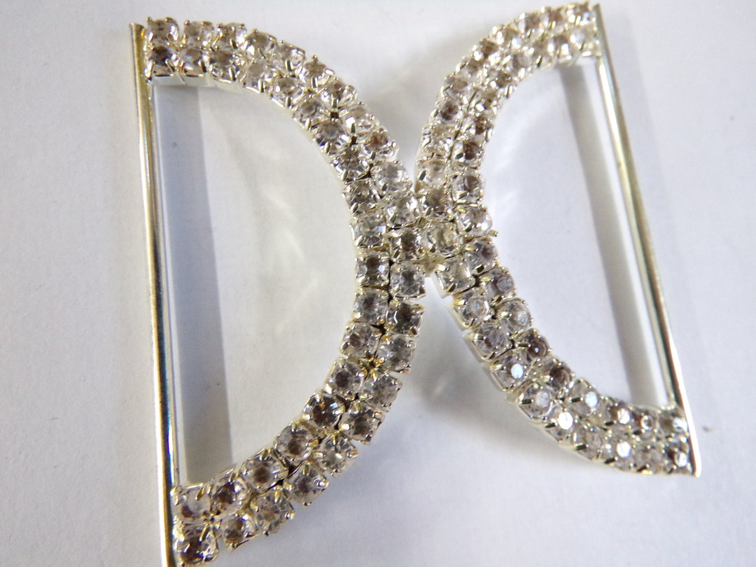 Diamante Crystal Buckle, Silver Rhinestones Buckle for Wedding ...