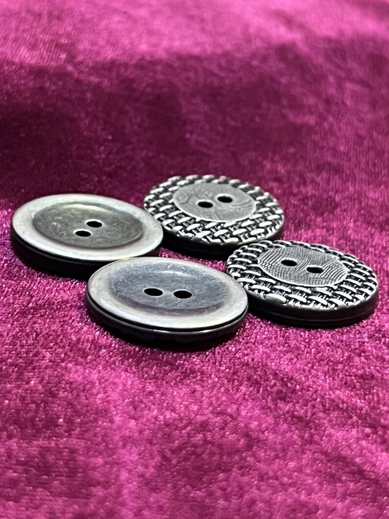 Antique Brass, Grey, Silver, Gold, 2-hole Textured Button, Lightweight ...