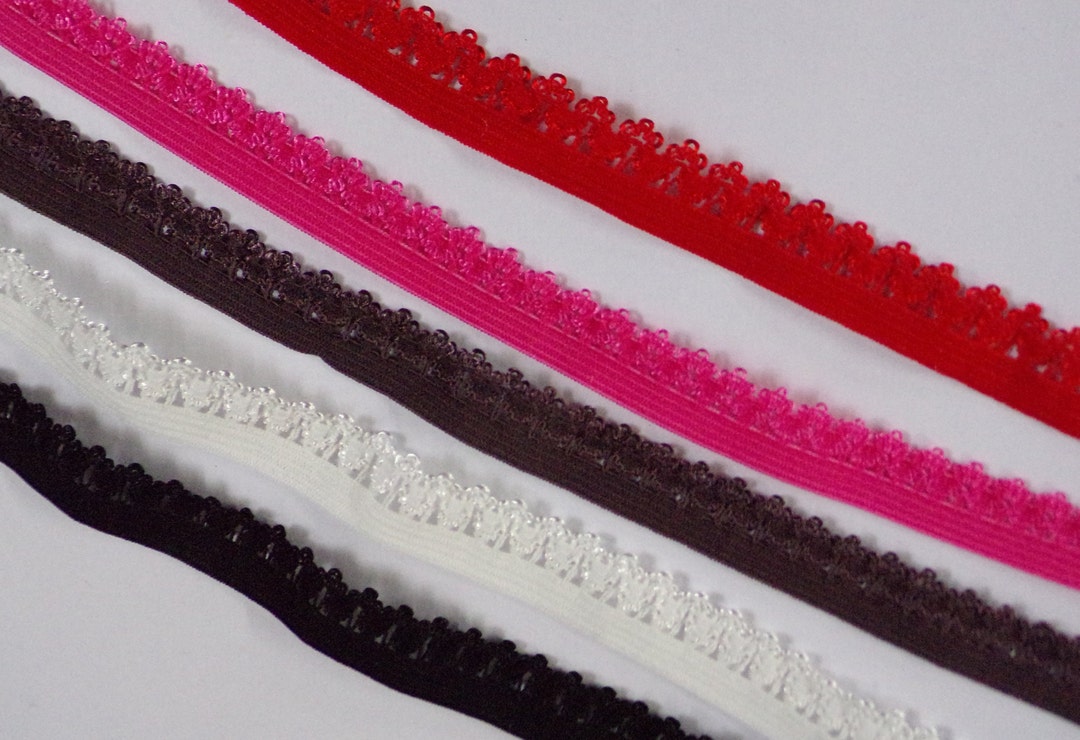 12mm, Lingerie Elastic, Decorative Edging Lingerie, Elasticated Lace ...