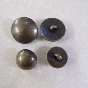 5 Sizes- 6pcs, Vintage Buttons, Military Buttons, Antique Brass Buttons ...