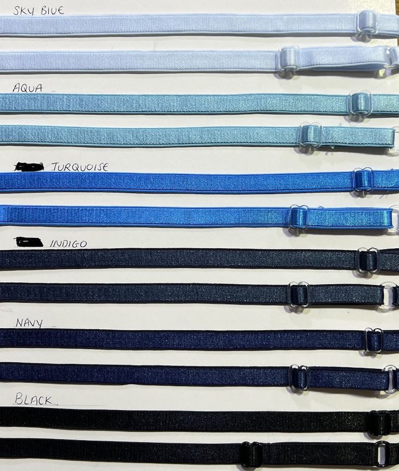 10mm, 40 Colours, Adjustable Bra Straps, Bra Straps, Straps for ...