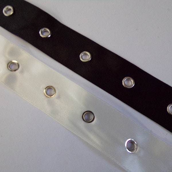 Metal D Ring Tape, D Rings on Tape, Gros Grain D Ring Tape, Silver D ...