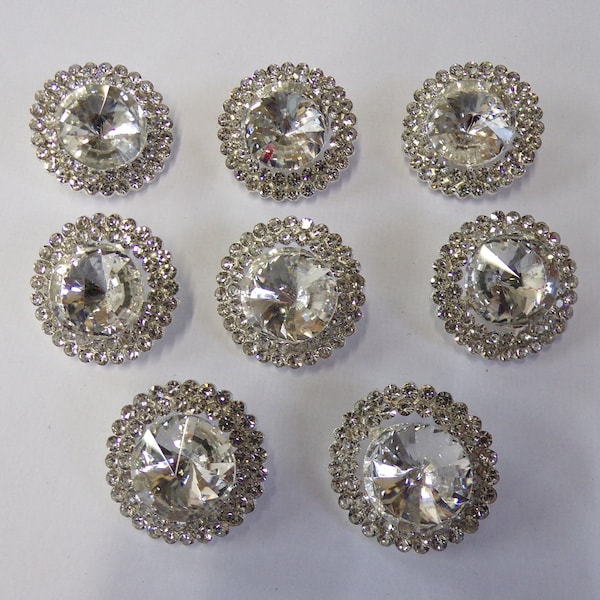 Rhinestone Buttons - Etsy