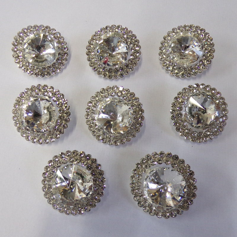 Rhinestone Buttons - Etsy