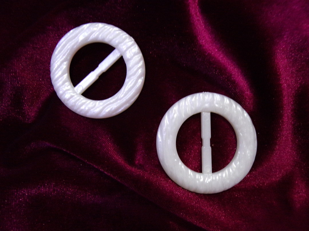 Slide 30mm Bar, ABS Light Weight Buckle, White Round Buckles, Belt ...