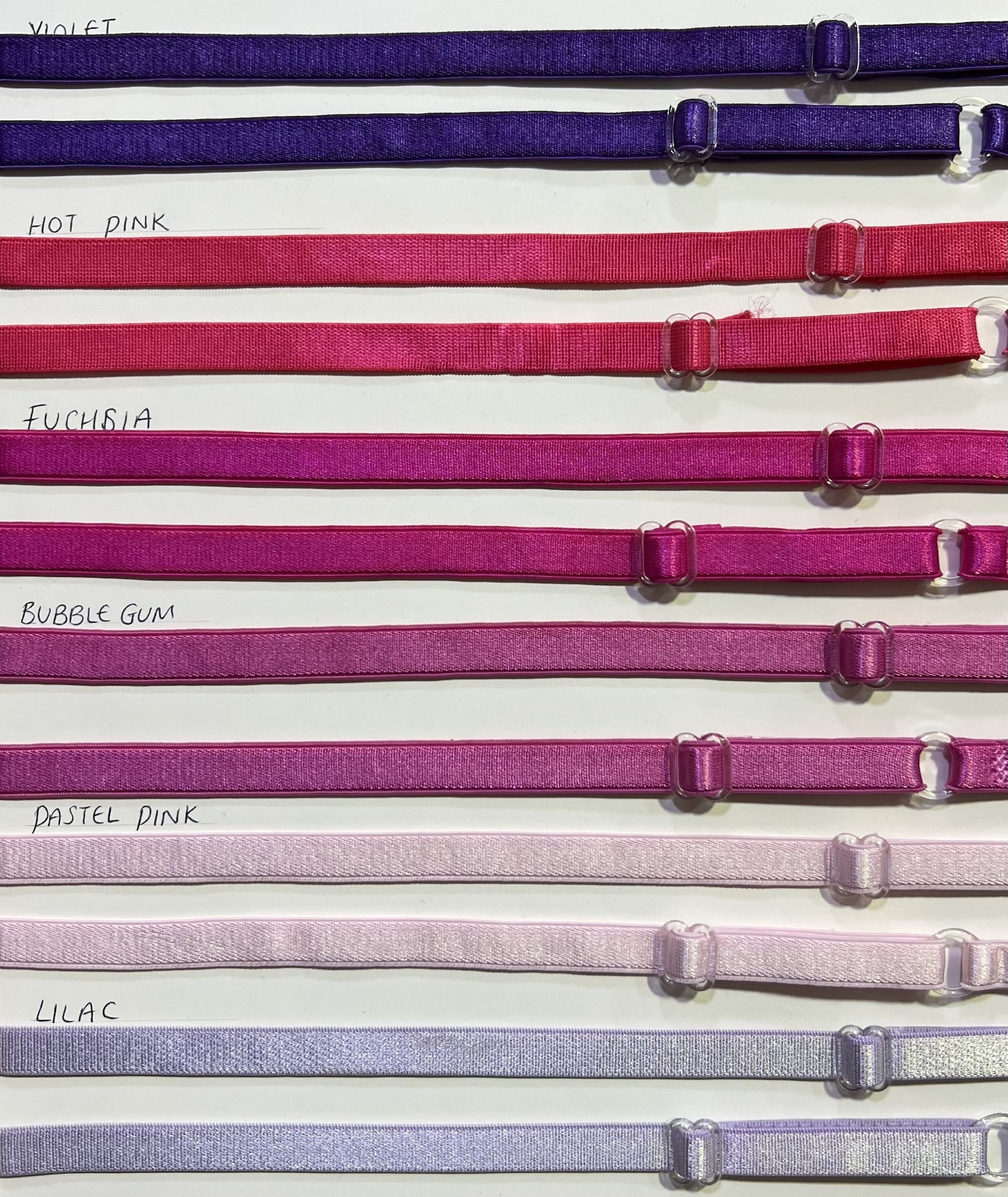 10mm, 40 Colours, Adjustable Bra Straps, Bra Straps, Straps for ...