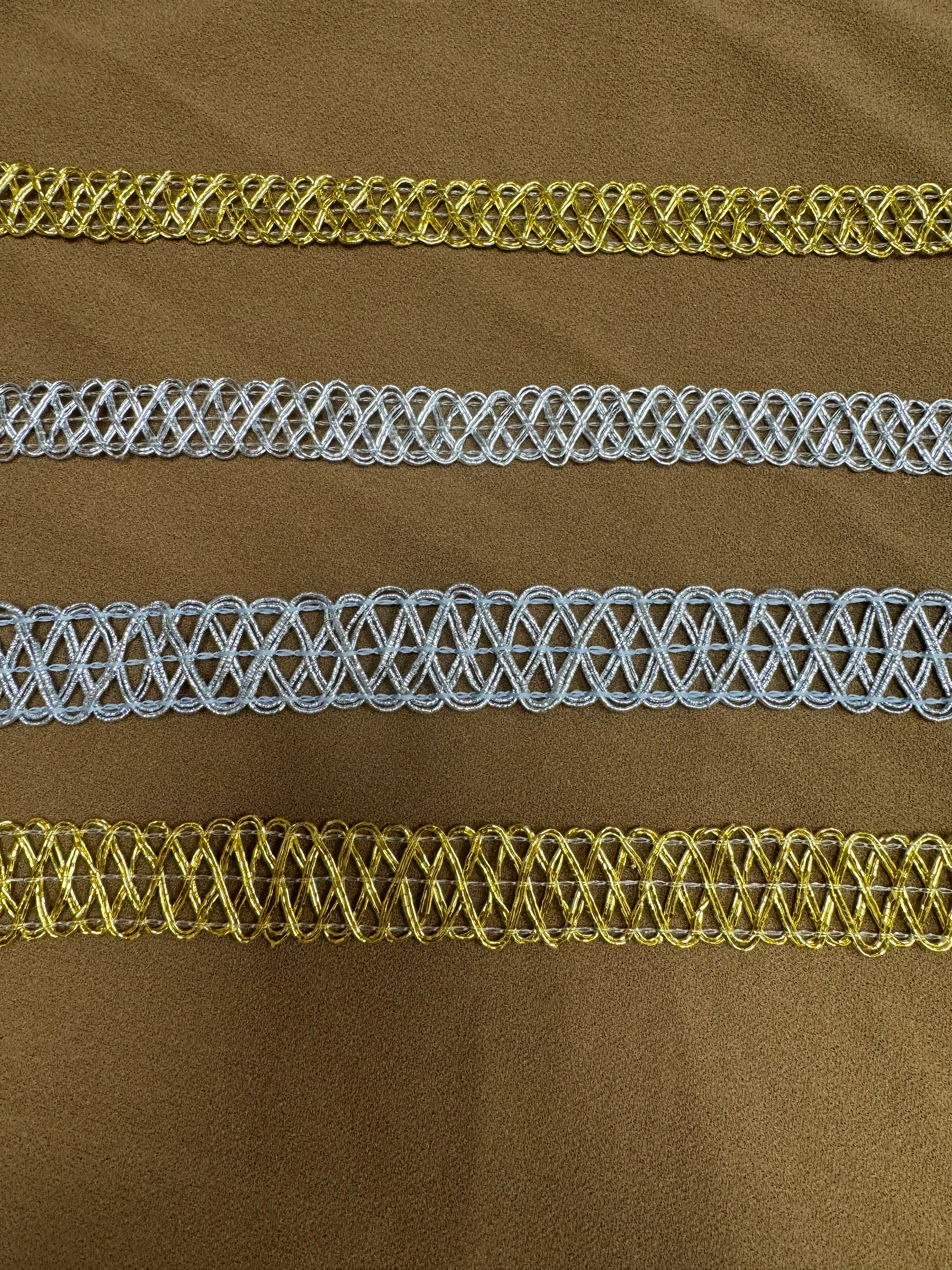 Metallic Braid, Shiny Braid, Gold Braid, Silver Braid, Embellishment ...