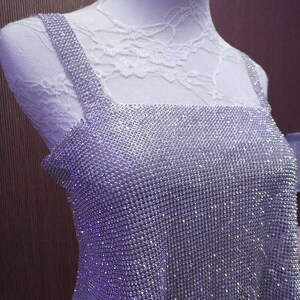 Gold or Silver Rhinestone Sparkle Top, Diamante Top, Party Top ...