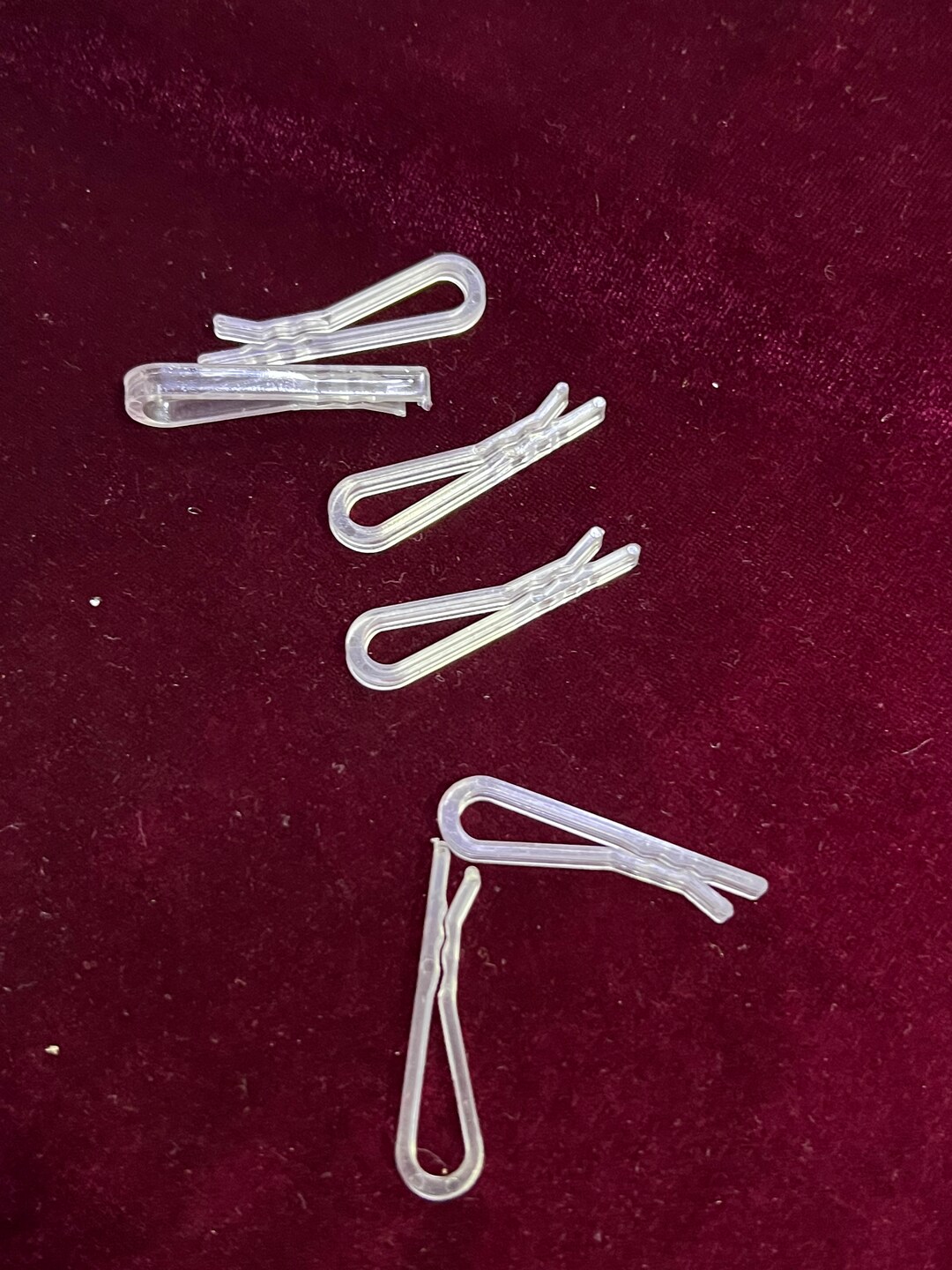 10 Uds. Clips de plástico transparente para ropa, Clips para camisa ...