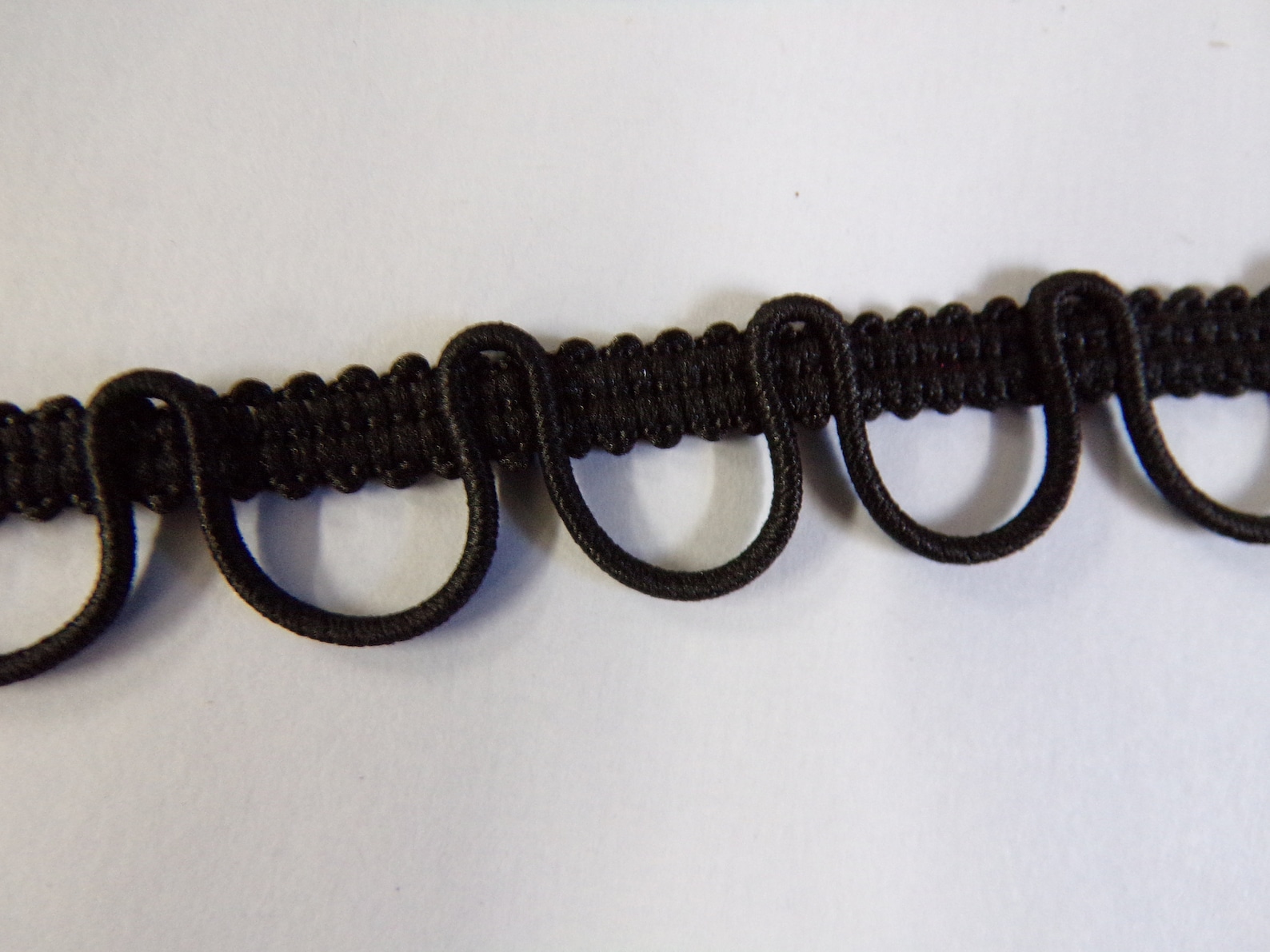2.5cm Black Button Loop, Lace Trim, Button Loop, Braid Trimming for ...