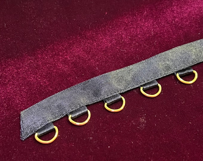 Metal D Ring Tape, D Rings on Tape, Gros Grain D Ring Tape, Silver D ...