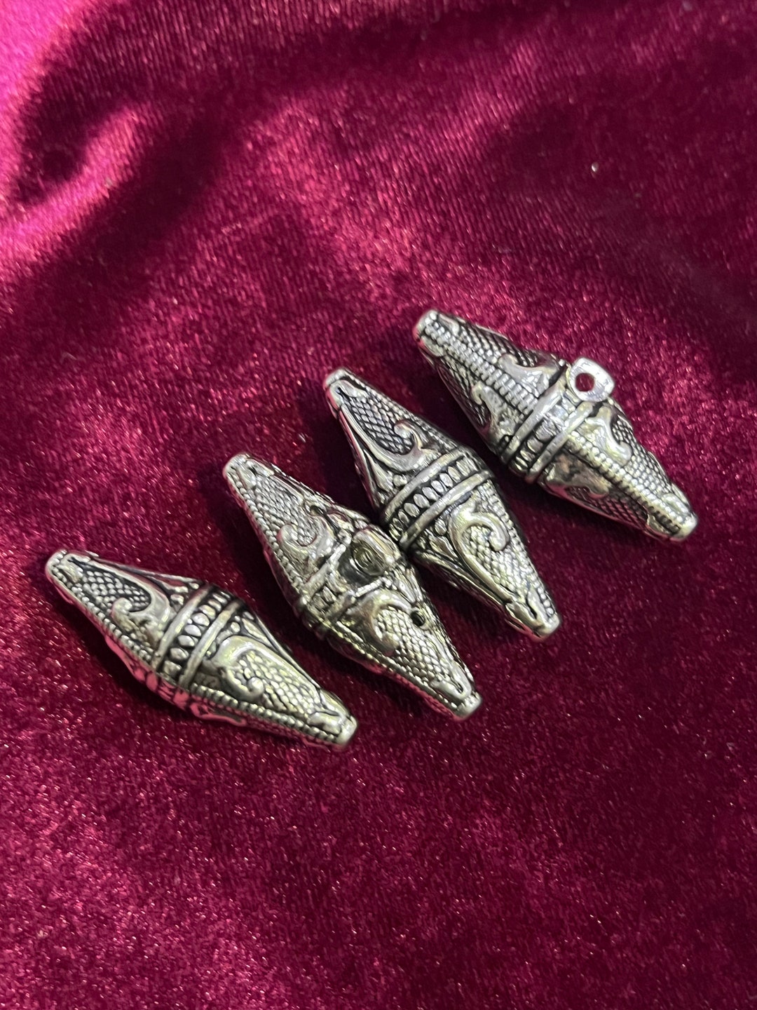 Antique Silver Toggle Buttons, Vintage Toggle Button, Sewing, Knitting ...