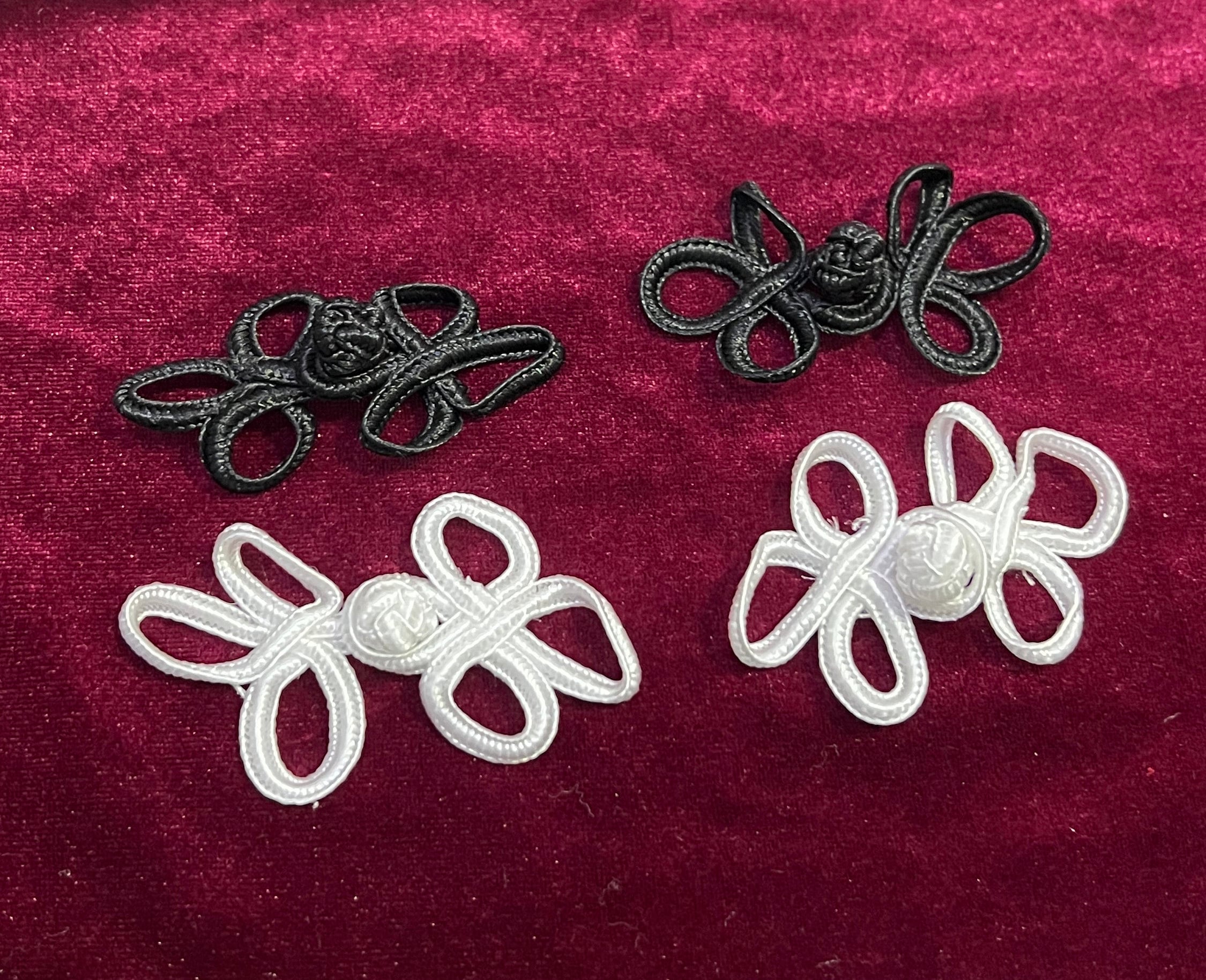 Frog Fasteners, Frog Closure Buttons, Chinese Buttons in Black and ...