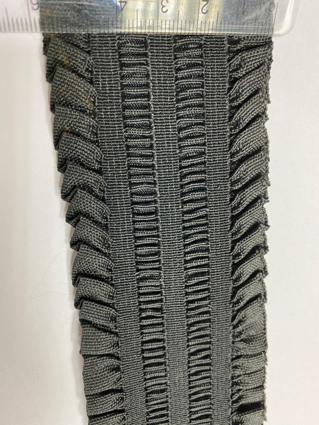 1 mtrs 6cm Fancy Elastic noir, élastique à froufrous, élastique ...