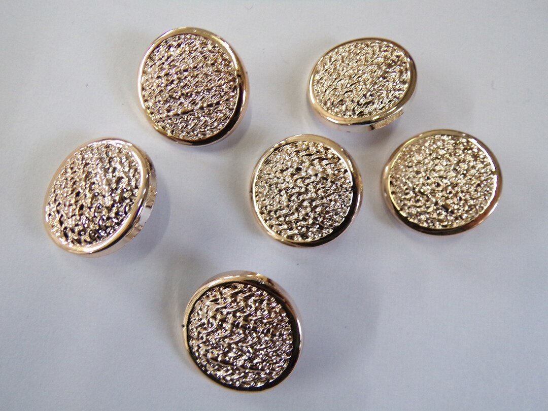 25mm 40L Rose Gold Shank Buttons, Gold Buttons, Coat Buttons, Clothing ...
