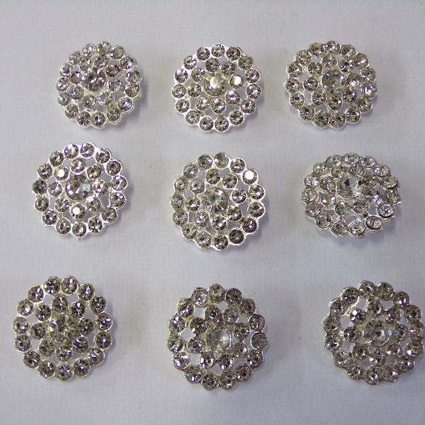 Rhinestone Buttons - Etsy