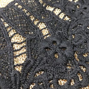 Neck Trim, Lace Appliqué, Black Cotton Trim, Neck Accessorie - Etsy