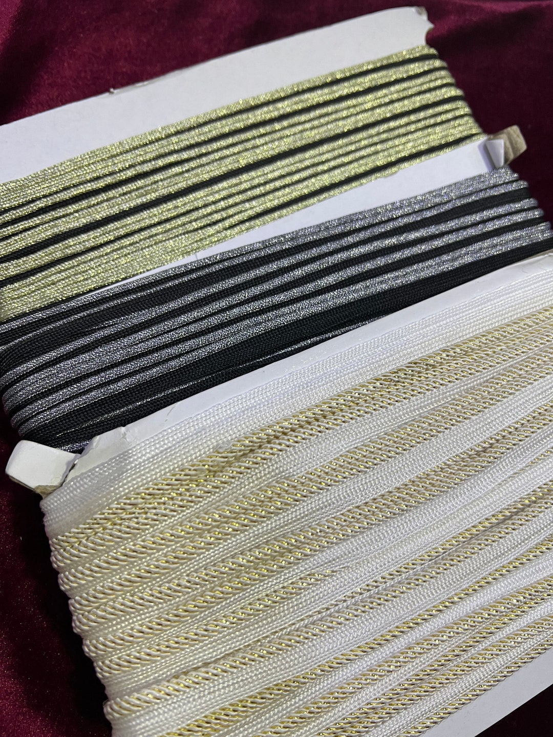 Lurex Shiny Piping Cord, Rope, Piping, Trimmings Upholstery Piping ...