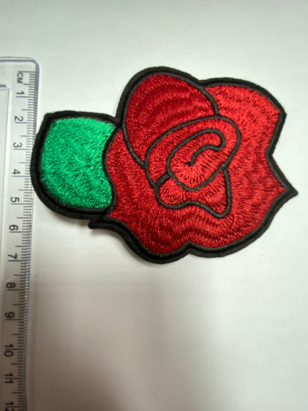 Embroidered Rose Badges, Badges, Floral Badges - Etsy